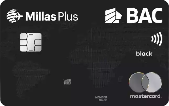 Tarjeta MillasPlus Mastercard Black | BAC Honduras